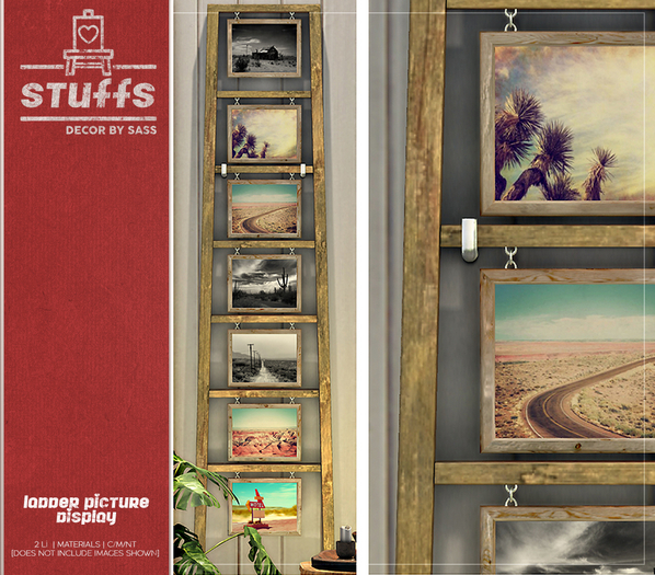 Second Life Marketplace - ♥ stuffs [ladder picture display] ♥